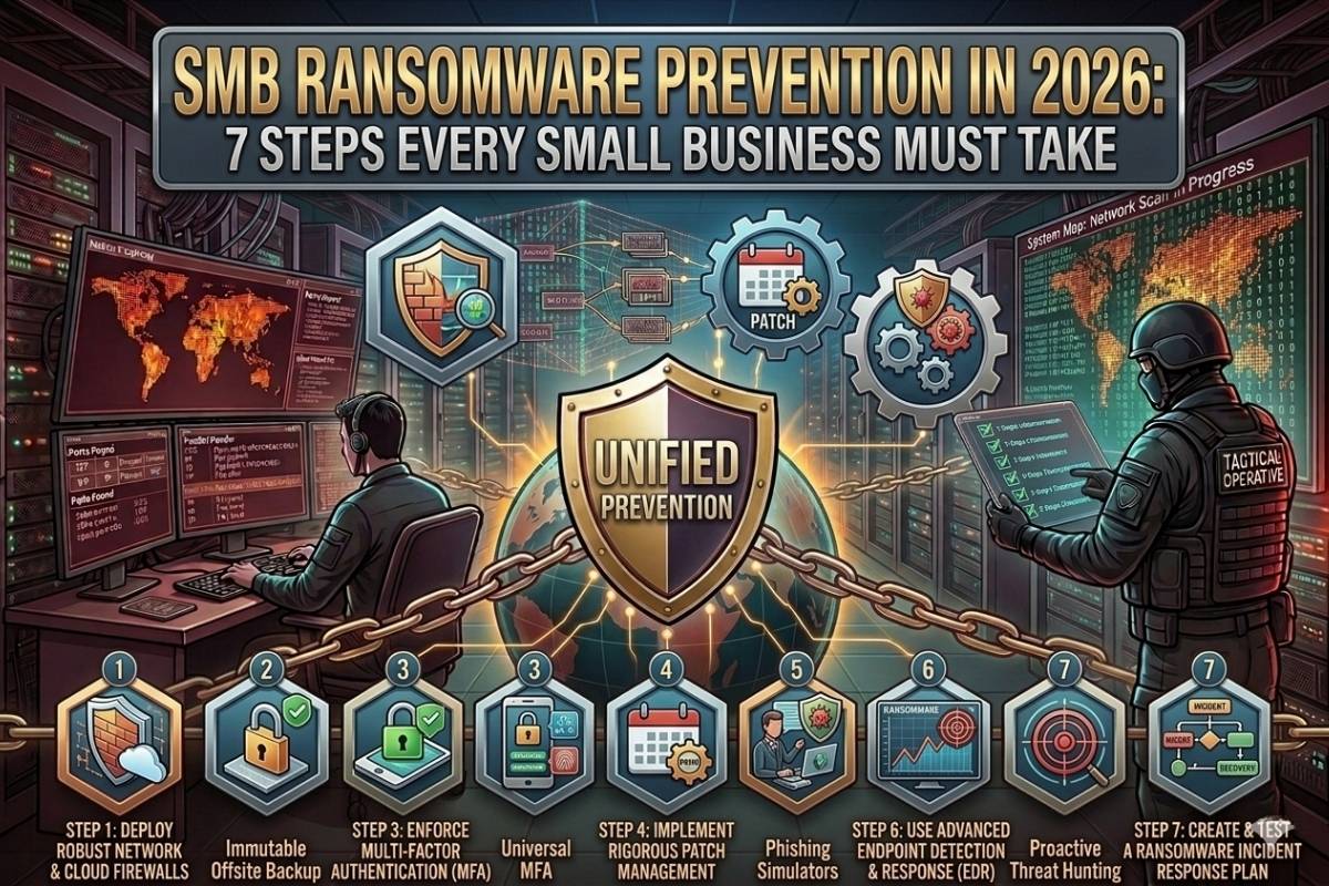 SMB Ransomware Prevention In 2026: 7 Steps Every Small Business Must Take